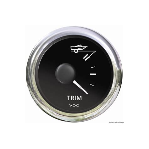 Vdo Marine Black Trim Indicator Osc 27 596 01 Comptoir Nautique