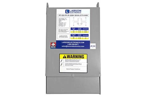 Larson Electronics 1 Kva Isolation Transformer 208v Primary 277v