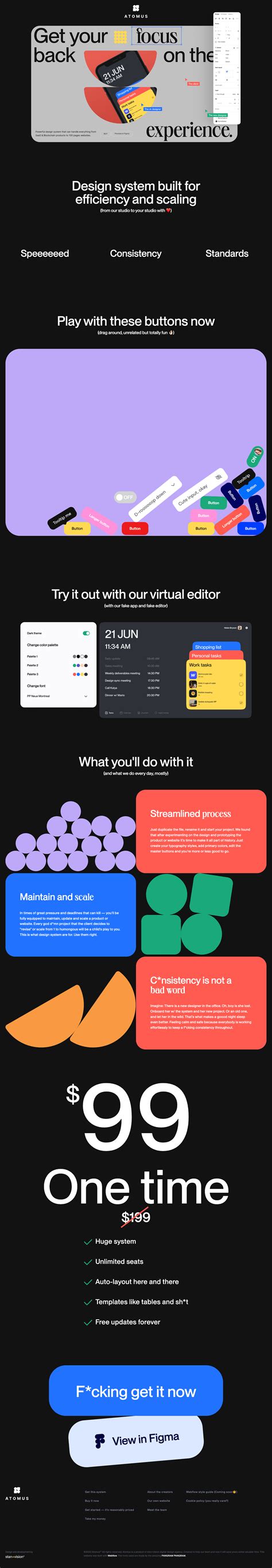 Atomus Page Saas Landing Page