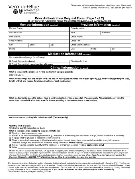 Pacific Health Alliance Auth Form Health Center