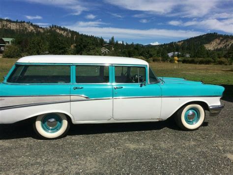 1957 Chevy 210 4 Door Wagon Project Car For Sale