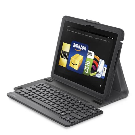 Amazon Com Belkin Bluetooth Keyboard Folio Case For Kindle Fire Hd
