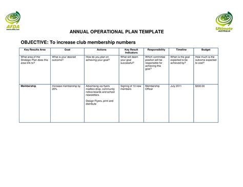 Operational Guidelines Template