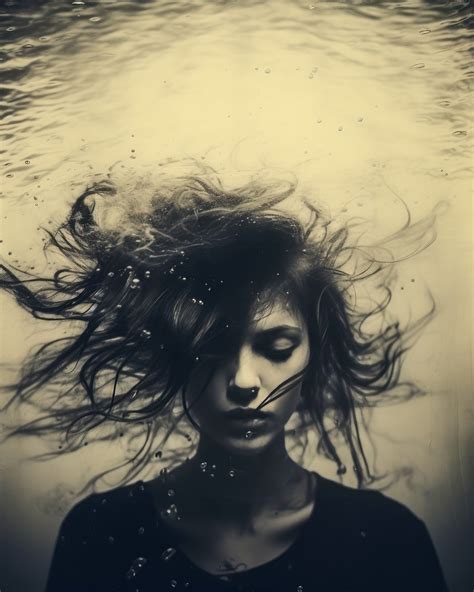 Download Ai Generated Woman Underwater Royalty Free Stock