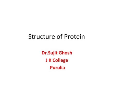 Types Of Secondary Structure And Super Secondary Structure Of Protein