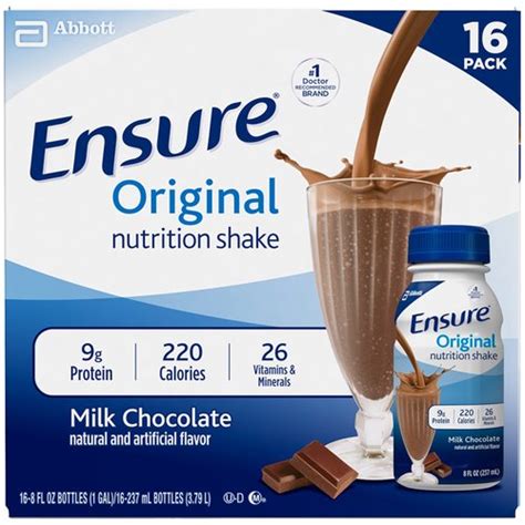 Ensure Original Nutrition Shake Liquid Milk Chocolate