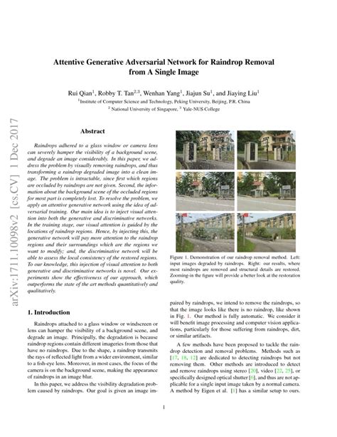 Attentive Generative Adversarial Network For Raindrop Removal From A