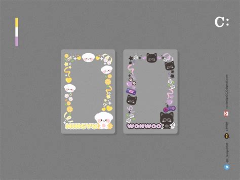 C 디자인커미션 On Twitter 🗂 공지 폴꾸프레임 디자인 세븐틴 원우 민규 인생네컷 네컷프레임