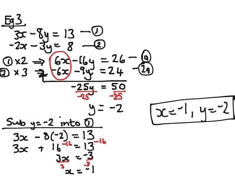 Elimination Examples