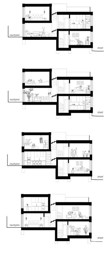 Adaptable House No1 Non Hierarchical Spatial Organisation Enables Download Scientific Diagram