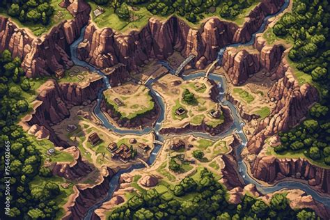 Pixelated Village For Game Map Pixel Map In The Game Pixelated Village Maps In The Game Pixel