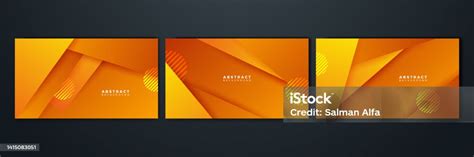 추상적으로 주황색과 노란색 배경색 구성 선과 원 점의 조합이있는 추상적 인 배경을 광고 배너 판매 배너 템플릿 프리젠 테이션에 사용할 수 있습니다 0명에 대한 스톡 벡터