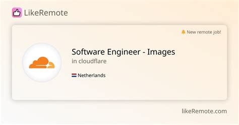📩 Software Engineer Images At 🏢 Cloudflare 📍remote Job In 🇳🇱 Netherlands Rlikeremote