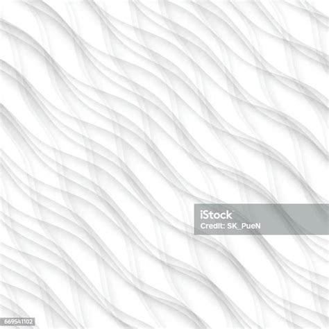원활한 추상 패턴입니다 화이트 텍스처입니다 웨이브 물결 모양 현대 기하학적 흰색 배경입니다 인테리어 디자인 벽 3d 벡터
