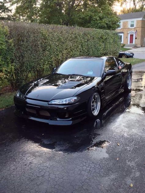 Nissan Silvia S15 In Black On Rainy Day