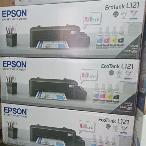 Jual Printer Epson L121 New Baru Garansi Resmi Sudah Termasuk Tinta
