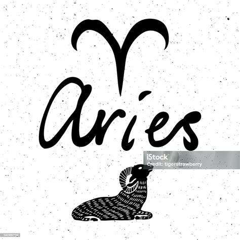 양자리 조디악 손으로 별자리를위한 기호 신비한 신비로운 팔미스트리와 요술 연금술에 사용할 수 있습니다 벡터 아이콘에 대한 스톡 벡터 아트 및 기타 이미지 Istock