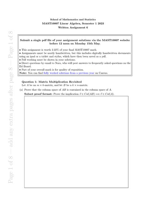 Written Assignment 6 Dsad Sad Asd Asd Asd Asd School Of Mathematics