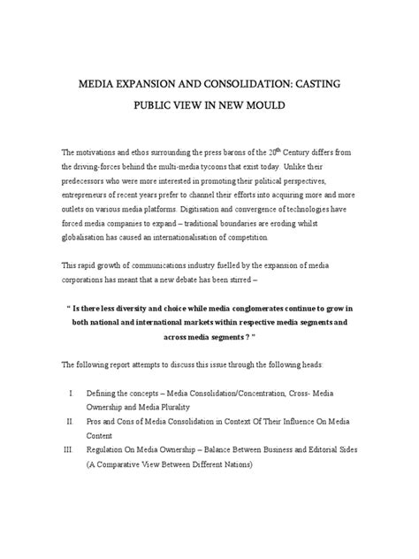 Media Consolidation Files A Look At Some Of The Biggest Media