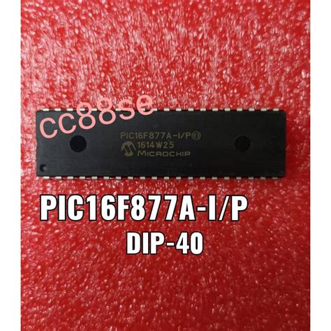 Pic16f877a Ip Pic16f877a Pic16f877 Dip 40 Microchip Intergrated