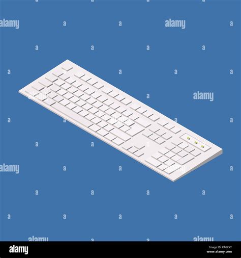 Modern Computer Keyboard Isometric Vector Illustration Stock Vector Image And Art Alamy