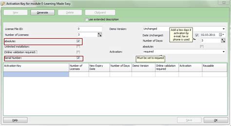 Create Serial Number Using Activation Key