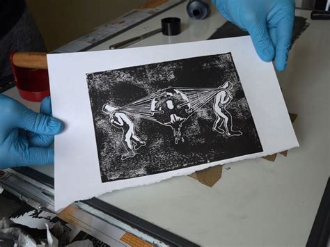 Lino Printing Process Step By Step Hickman Design