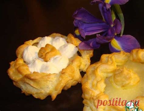 Ватрушки из заварного теста с ананасом кулинарный рецепт ВКУСНЕНЬКО Рецепты на Постиле