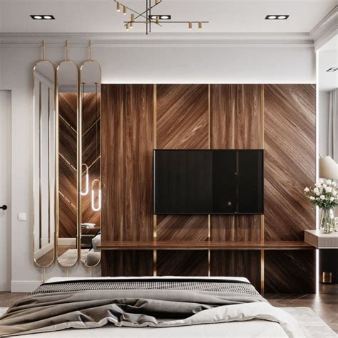 Мастер спальня тв зона Дизайнерские гостиные Интерьеры спальни Дизайн дома