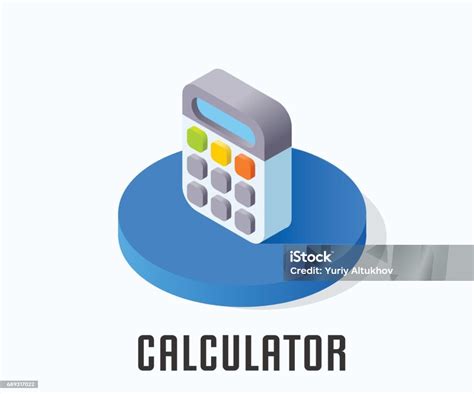 계산기 아이콘 벡터 기호 흰색 배경에 고립 된 아이소메트릭 스타일 0명에 대한 스톡 벡터 아트 및 기타 이미지 0명 3차원 형태 경제 Istock