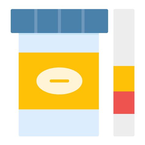 Urine Test Vector Illustration Style Premium Vector