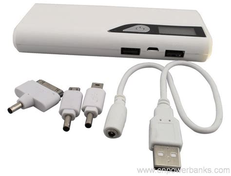 Mah Dual Usb Portable Power Bank For Cellphone With Led Flashlight