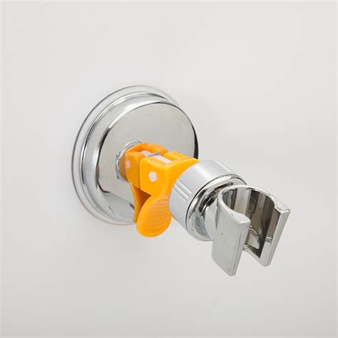 Badu Bg 1pc Здрава вендуза за стенен държач за душ слушалка Пластмасов вакуум Регулируема душ