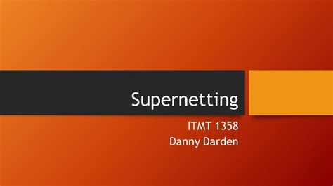 Cisco Networking Supernetting Youtube