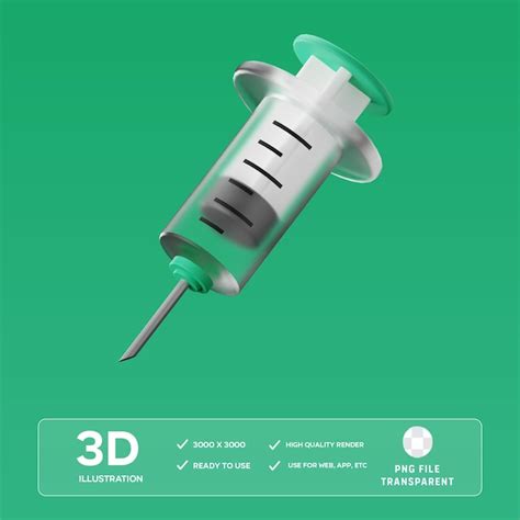 Premium Psd Psd Injection 3d Illustration