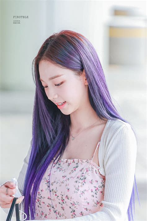 에스파 카리나 꽃무늬 원피스 걸그룹 연예인 짤티비 Jjtv Kr