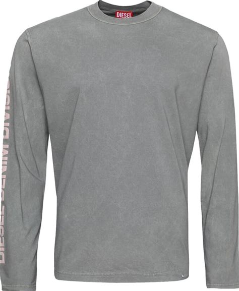 Buy Diesel T Crane Long Sleeve N1 Dove Grey A12203 0thaz 9bx Goat
