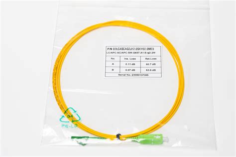 Fiber Patchcord Lc Apc Sc Apc Sm G A Simplex Mm Lszh Shaxon Industries