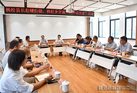县委副书记、县长杨松到嵊山镇枸杞乡开展“民声话共富”活动