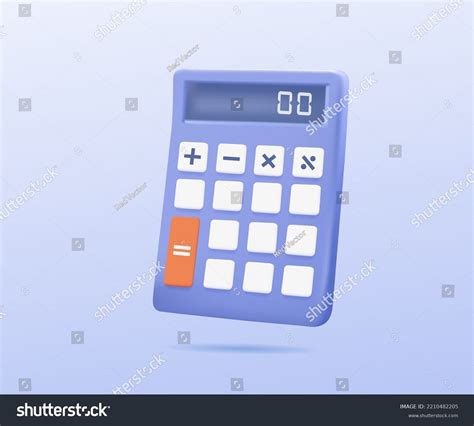 3d Calculator Icon Vector Render Illustration Stock Vector Royalty Free 2210482205 Shutterstock