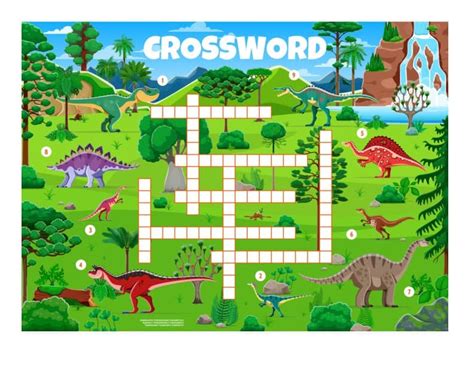 Dinosaur Crossword Puzzles By Ot Document Depot Tpt