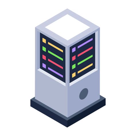 Data Server Generic Isometric Icon