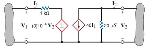Solved Question Find The Z Parameters For The Two Port Chegg
