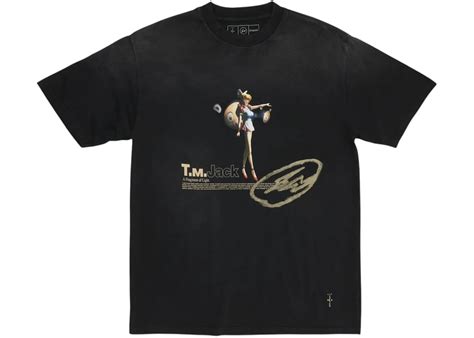 Travis Scott Cactus Jack X Fragment X Takashi Murakami Tokyo Jack Tee Black Mens Fw25 Us