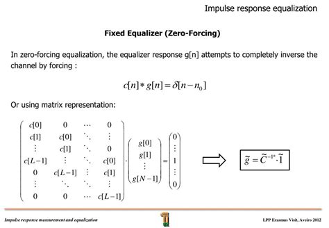 PPT Impulse Response Measurement And Equalization PowerPoint Presentation ID