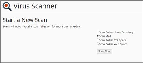 Cpanel Virus Scanner