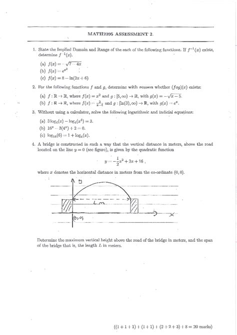 Assessment 2 Group C Math2395 Assessment 2 1 State The Implied Domain And Range Of The Each