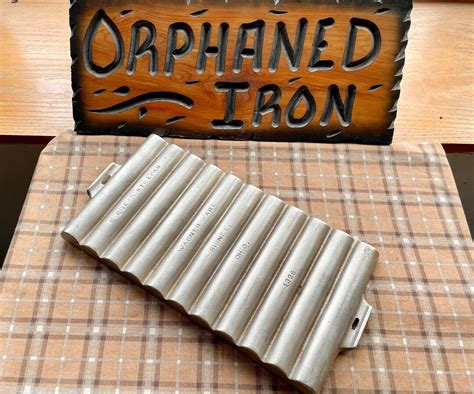 Wagner Breadstick Pan Chrome Cast Iron Etsy