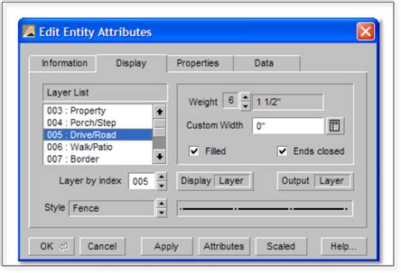 Revising Objects Using The Edit Entity Attributes Panel