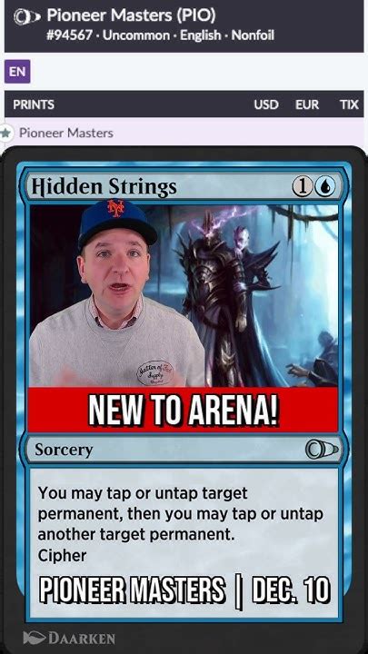 New To Arena Pioneer Masters Introduces Hidden Strings In Lotus Field